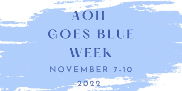 AOII Goes Blue Week | Alpha Omicron Pi