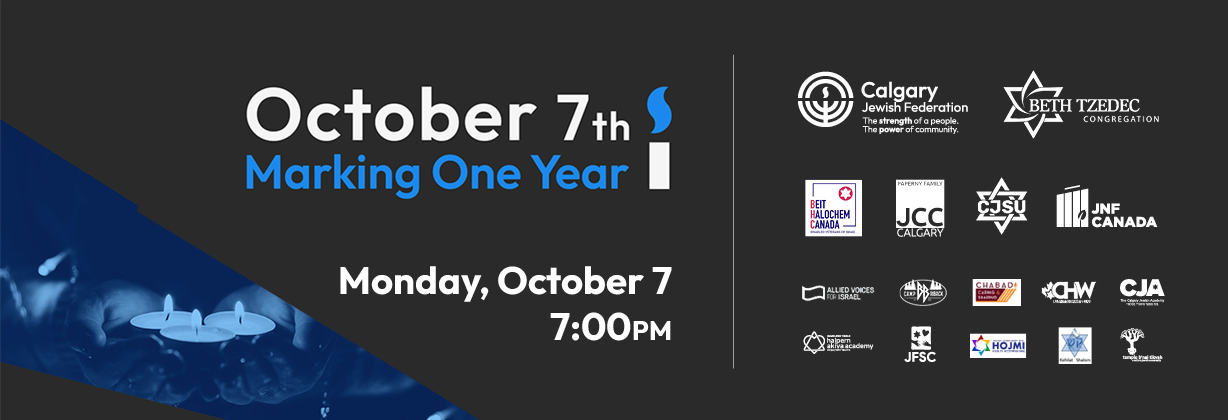 Marking One Year | Calgary Jewish Federation