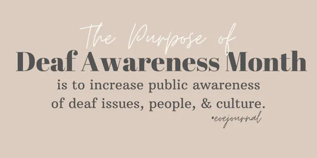 National Deaf Awareness Month | Delta Zeta